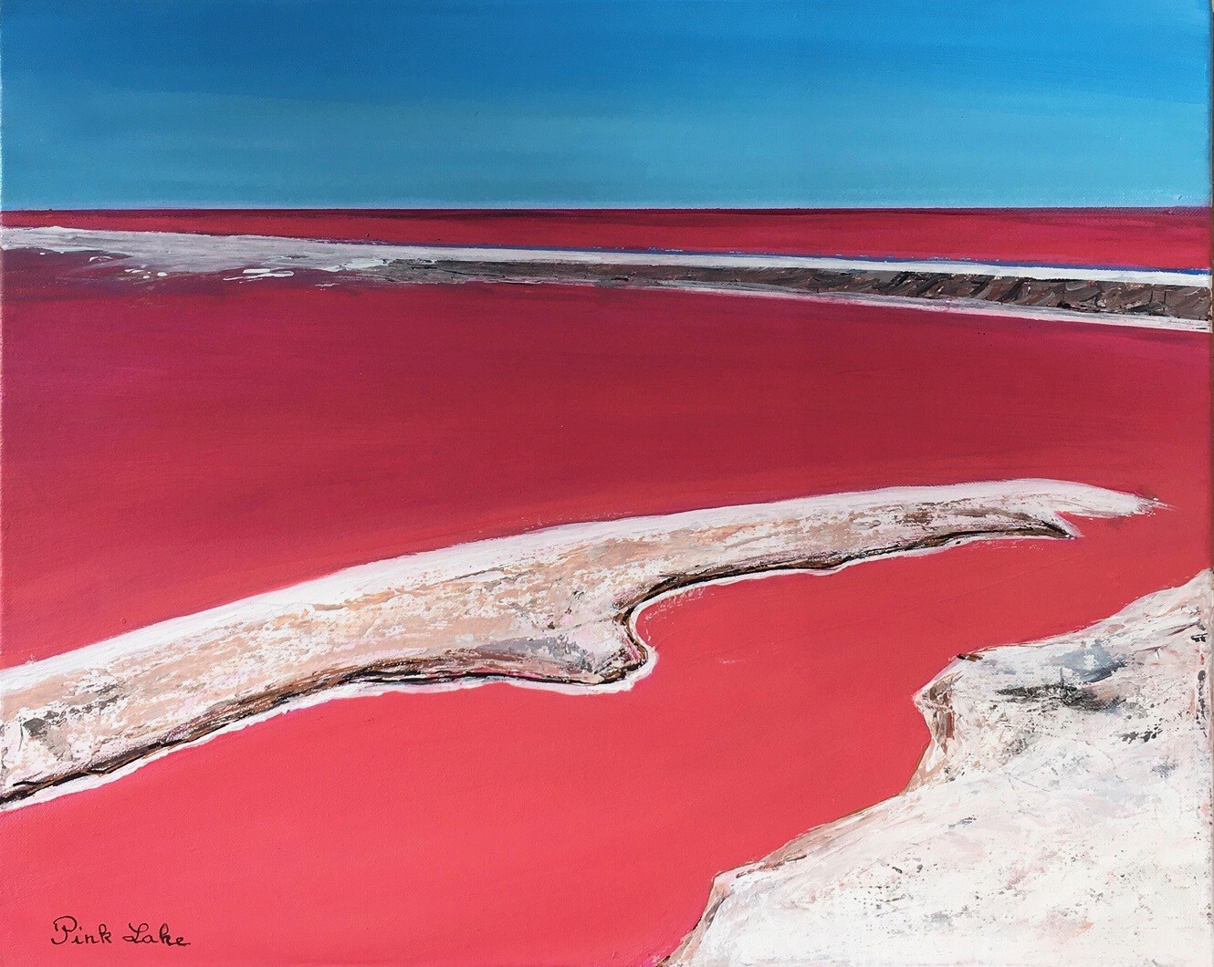 Peinture pink lake