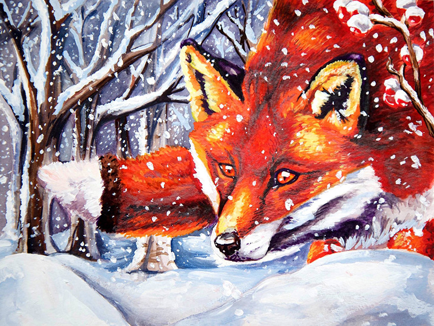 Peinture Le renard