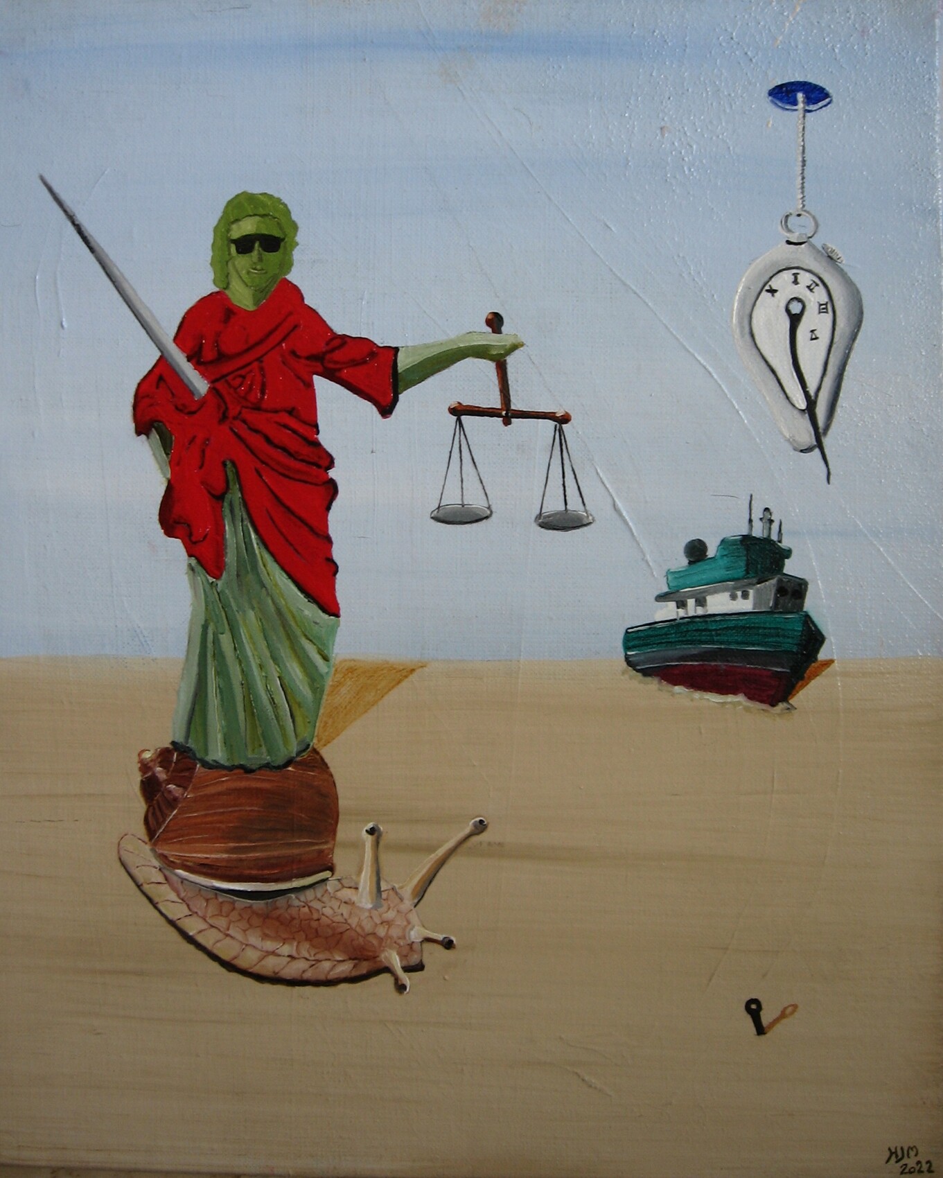 Peinture La Justice En Vadrouille