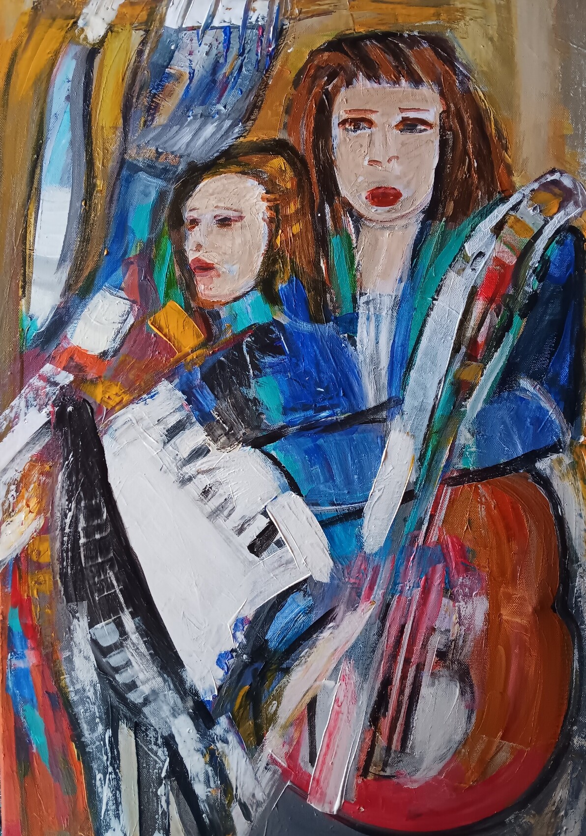 Peinture Éveil musical