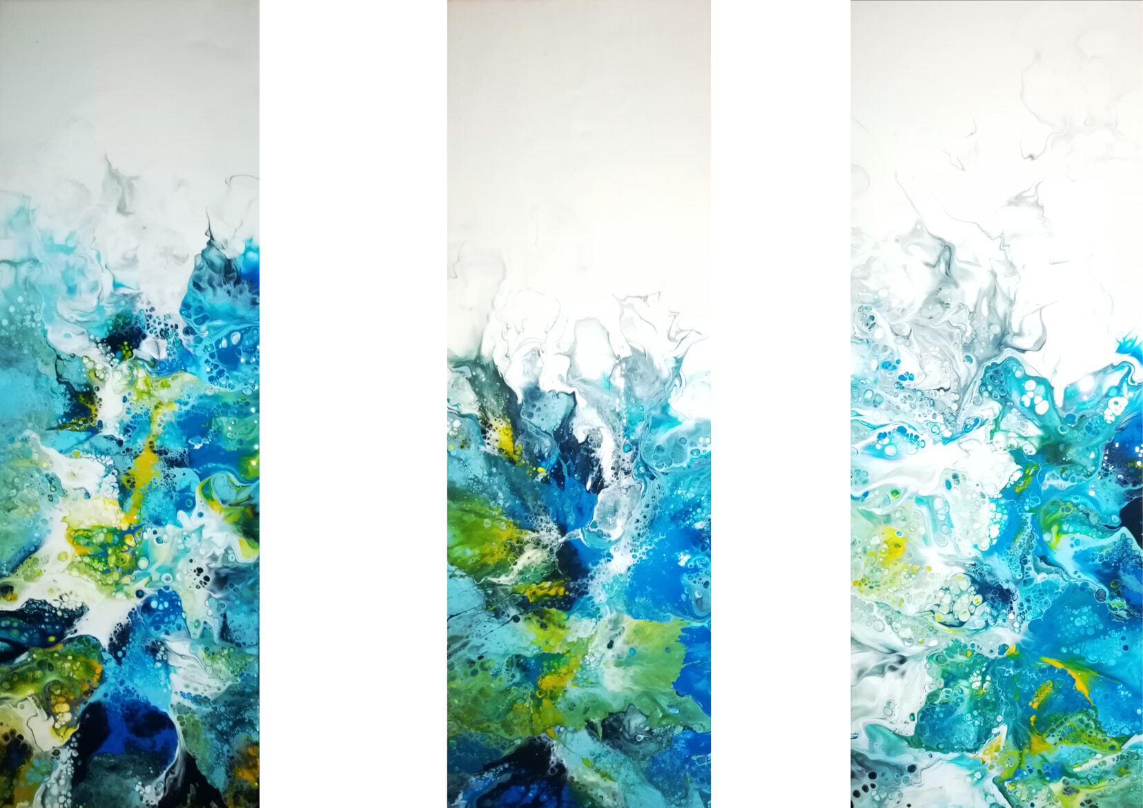 Peinture Triptyque marin