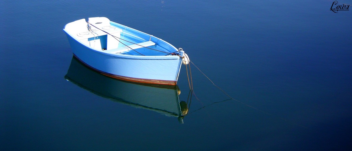Photo Barque bleue.