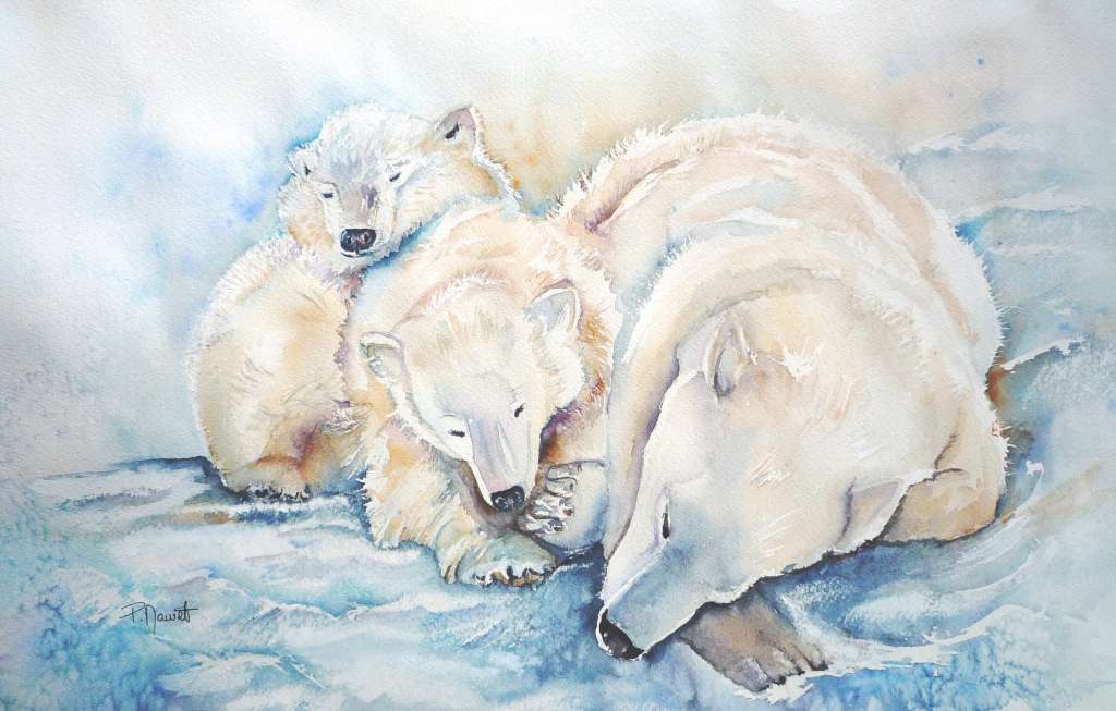 Peinture Ours polaire