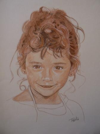 Dessin Portrait à la sanguine