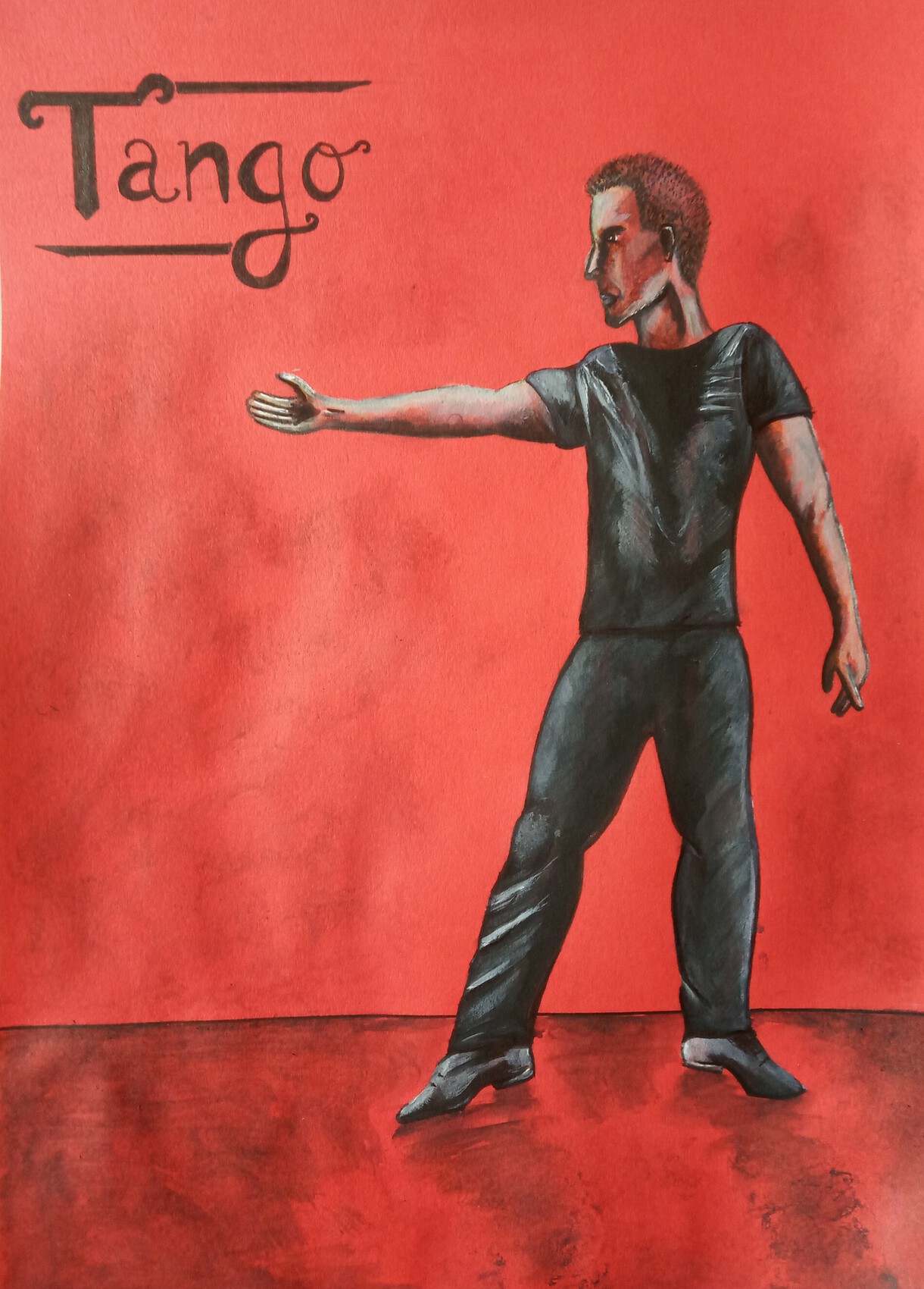 Peinture Invitation au Tango