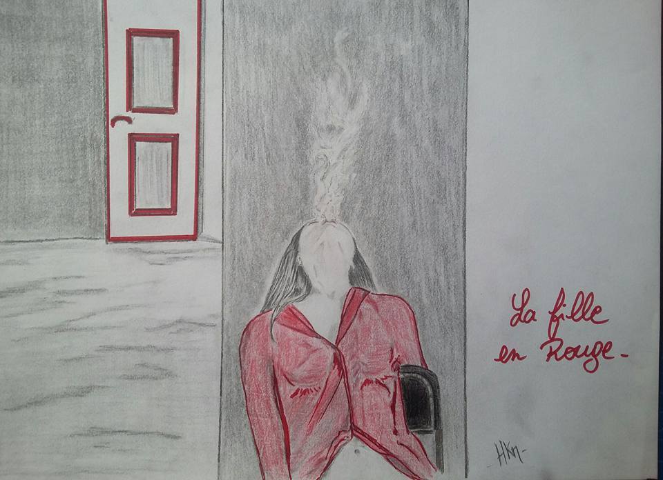 Dessin La fille en rouge (23)