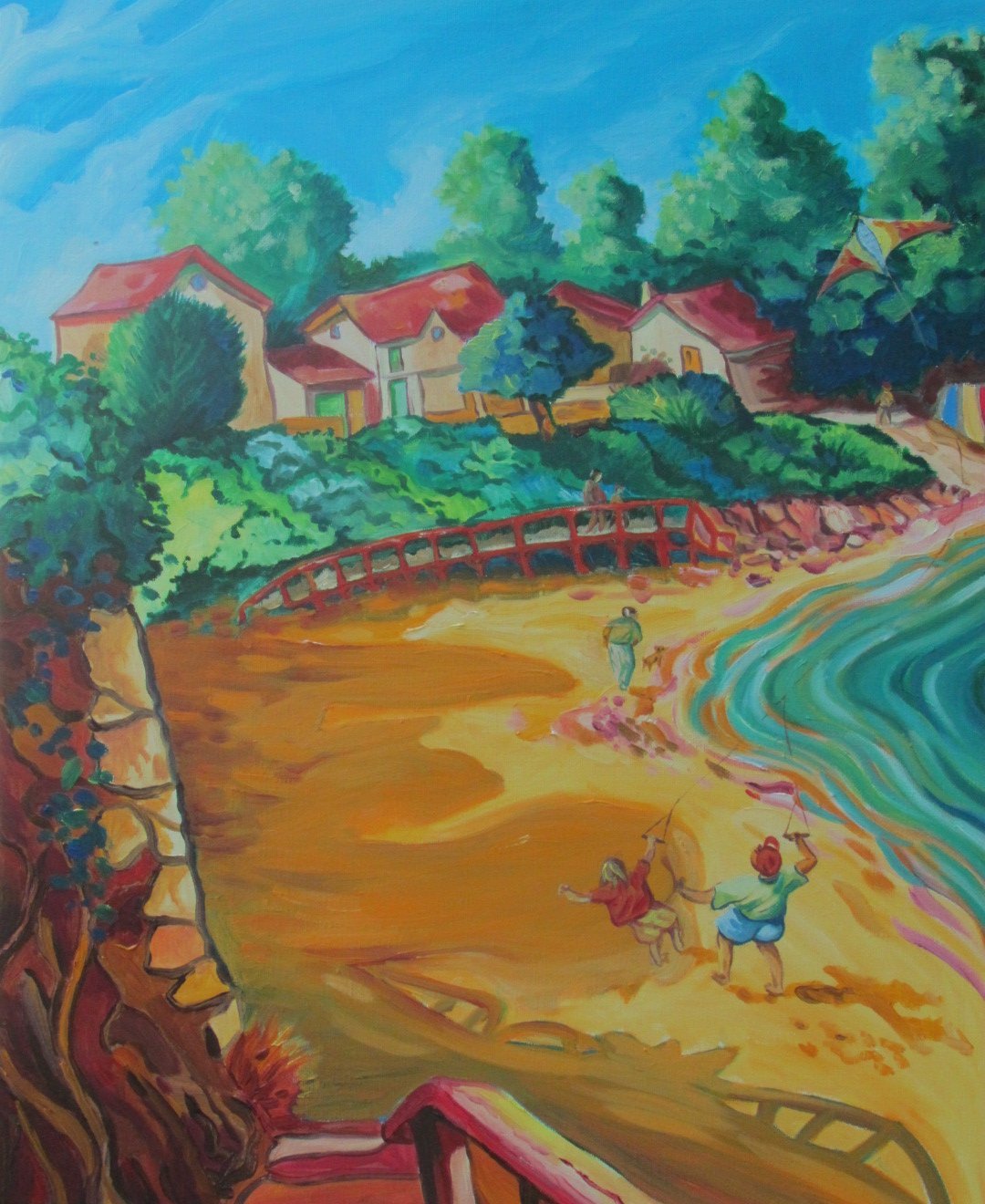 Peinture La Plaine sur Mer, Le Cormier