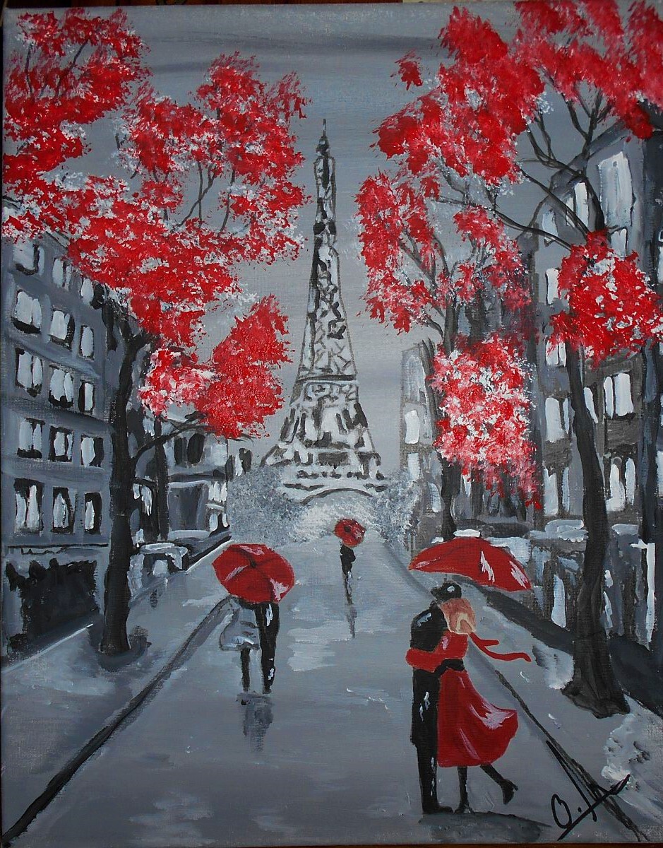 Peinture paris romantique