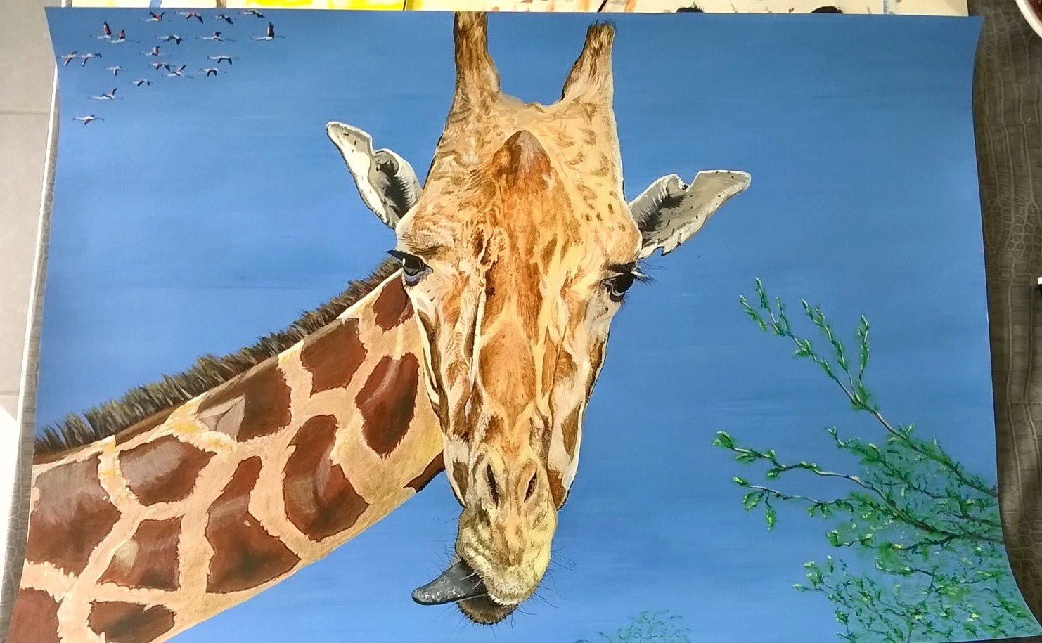 Peinture Ma girafe
