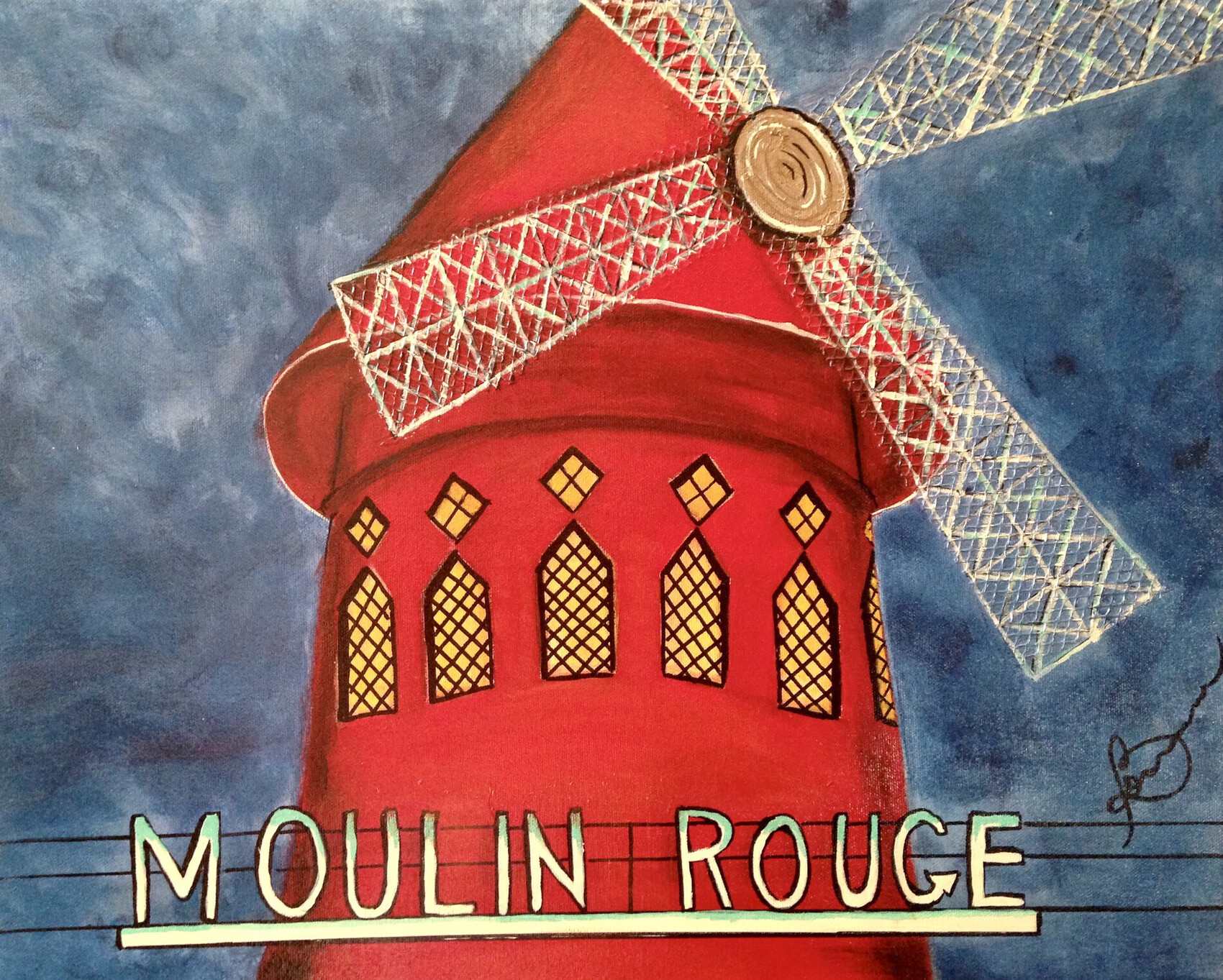 Peinture Moulin rouge