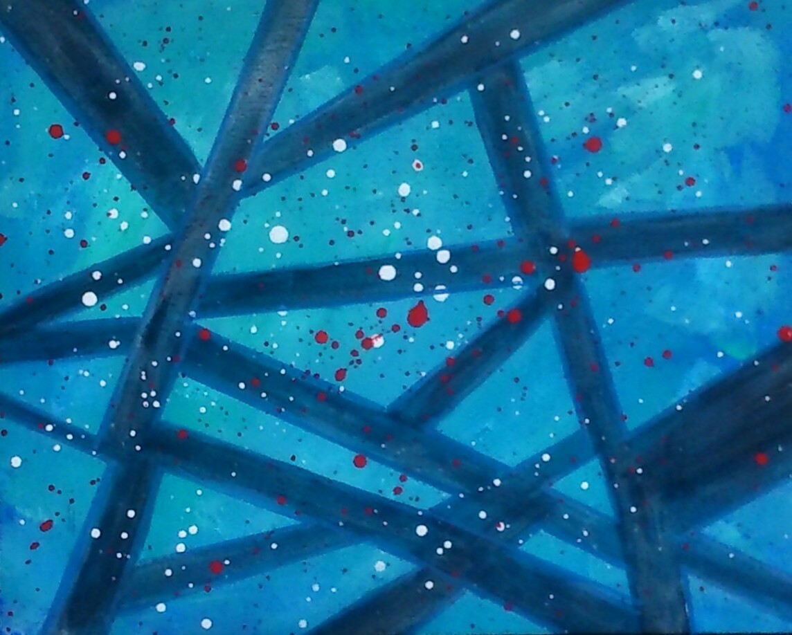 Peinture Abstraction en bandes