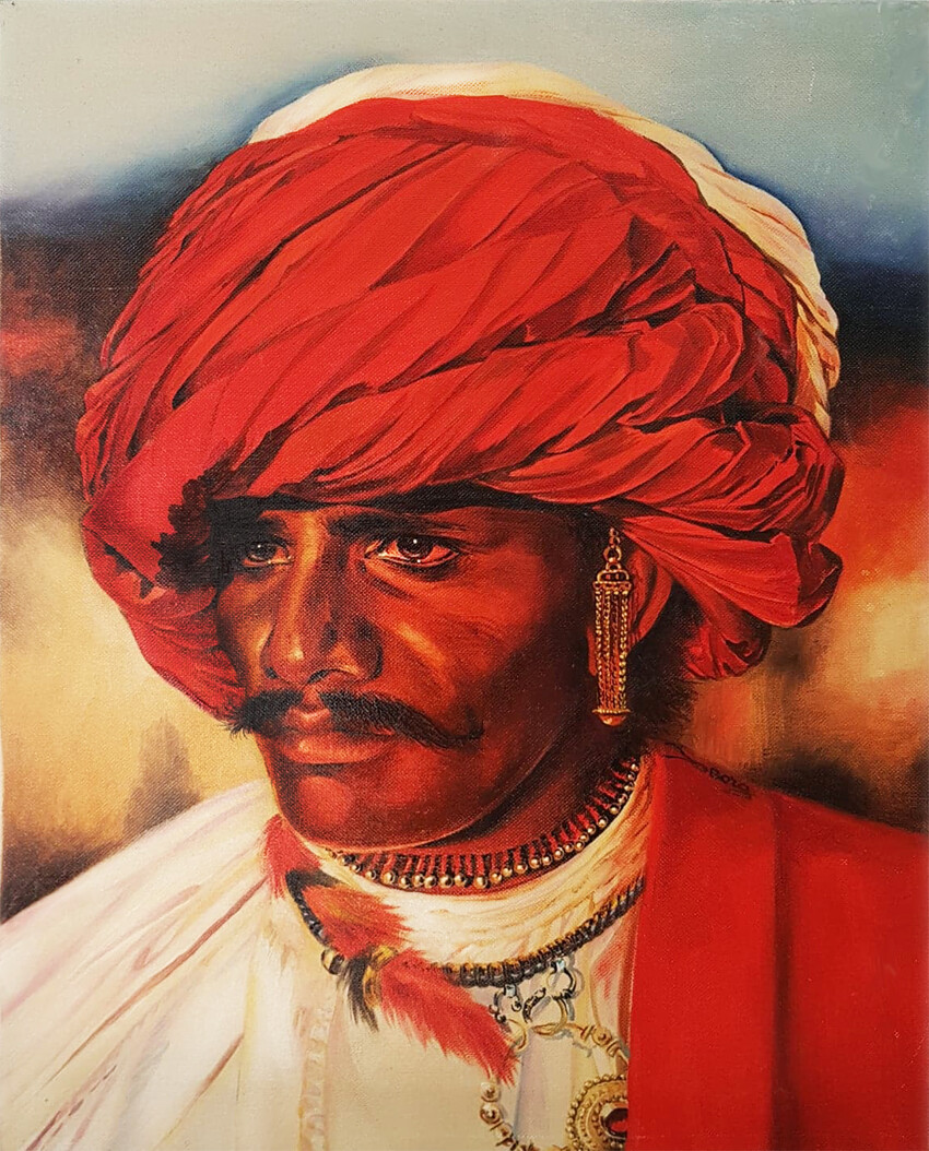 Peinture le turban rouge