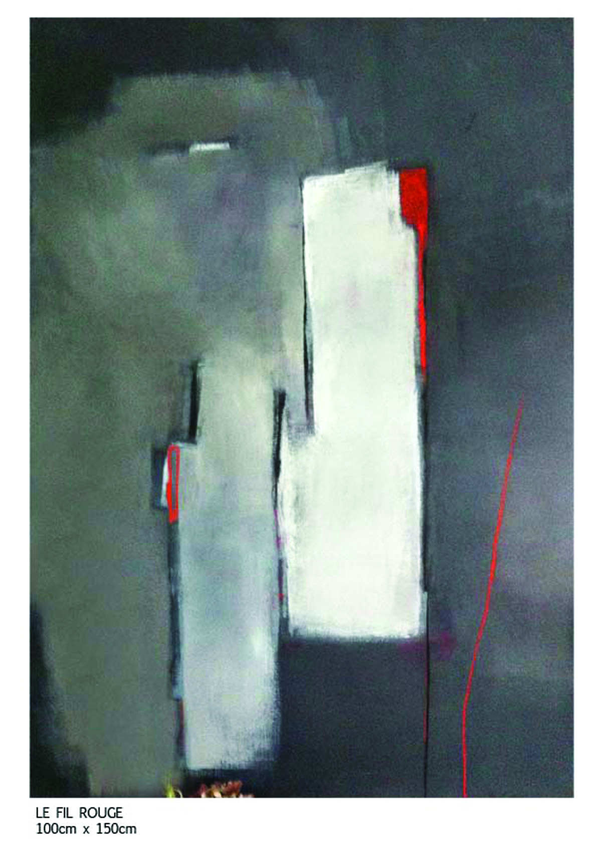 Peinture le fil rouge