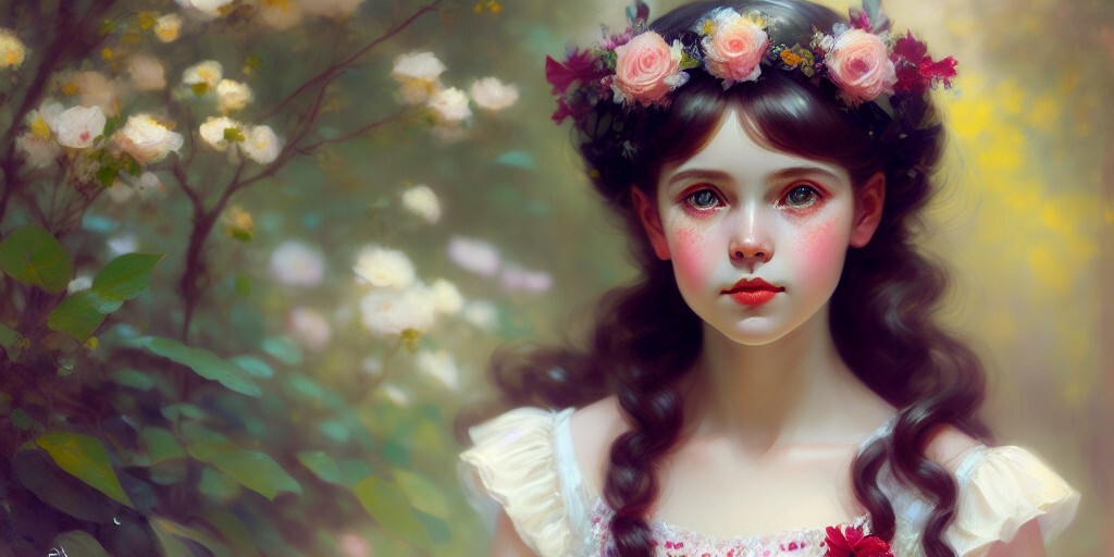 Peinture La petite fillette