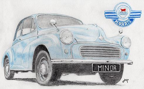 Dessin Morris Minor