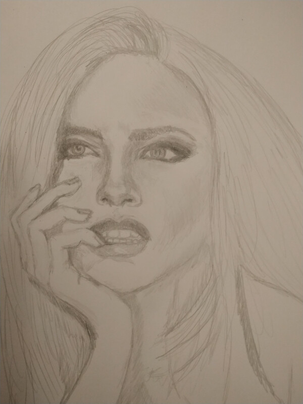 Dessin Femme perplexe