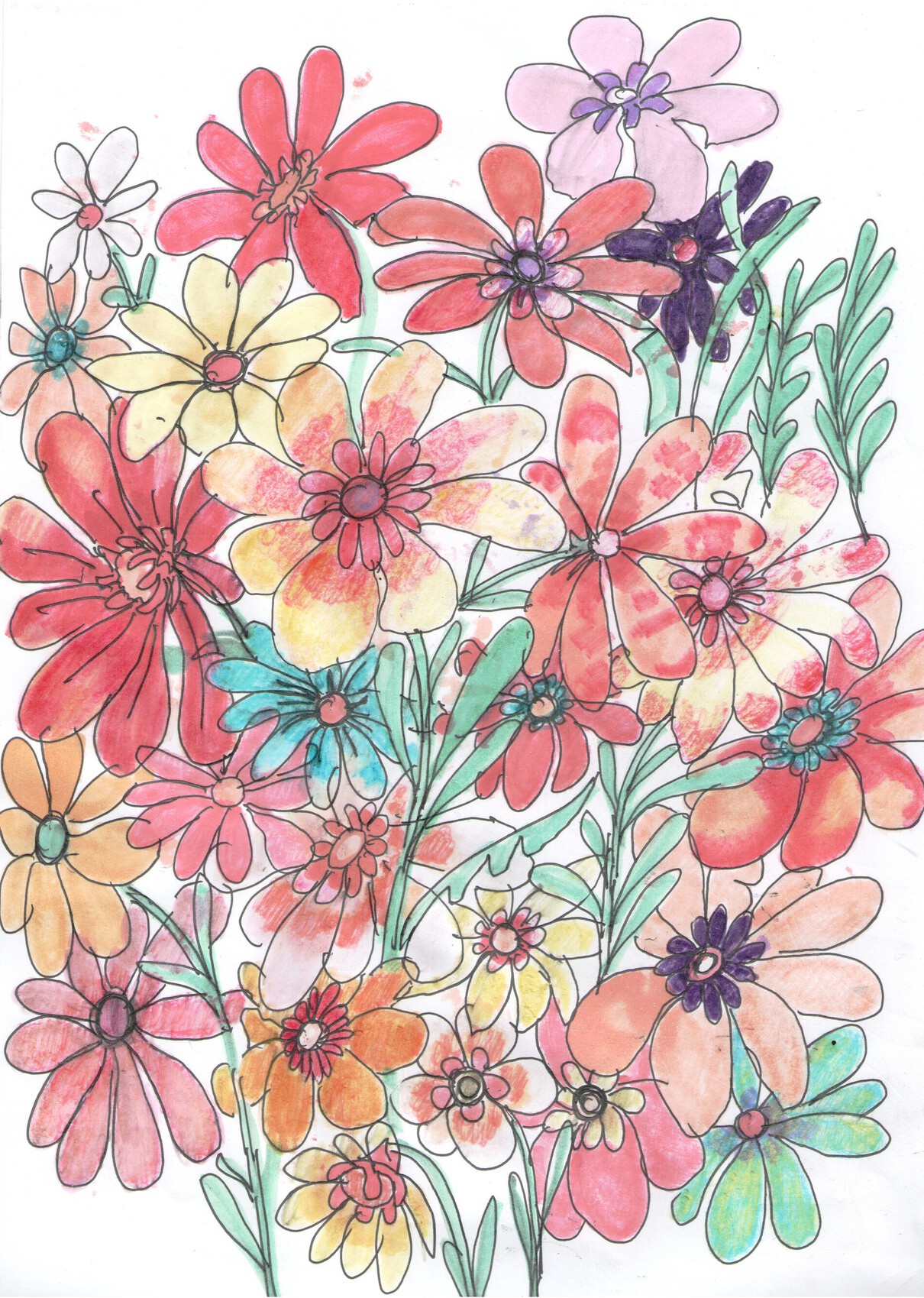 Dessin fleurs