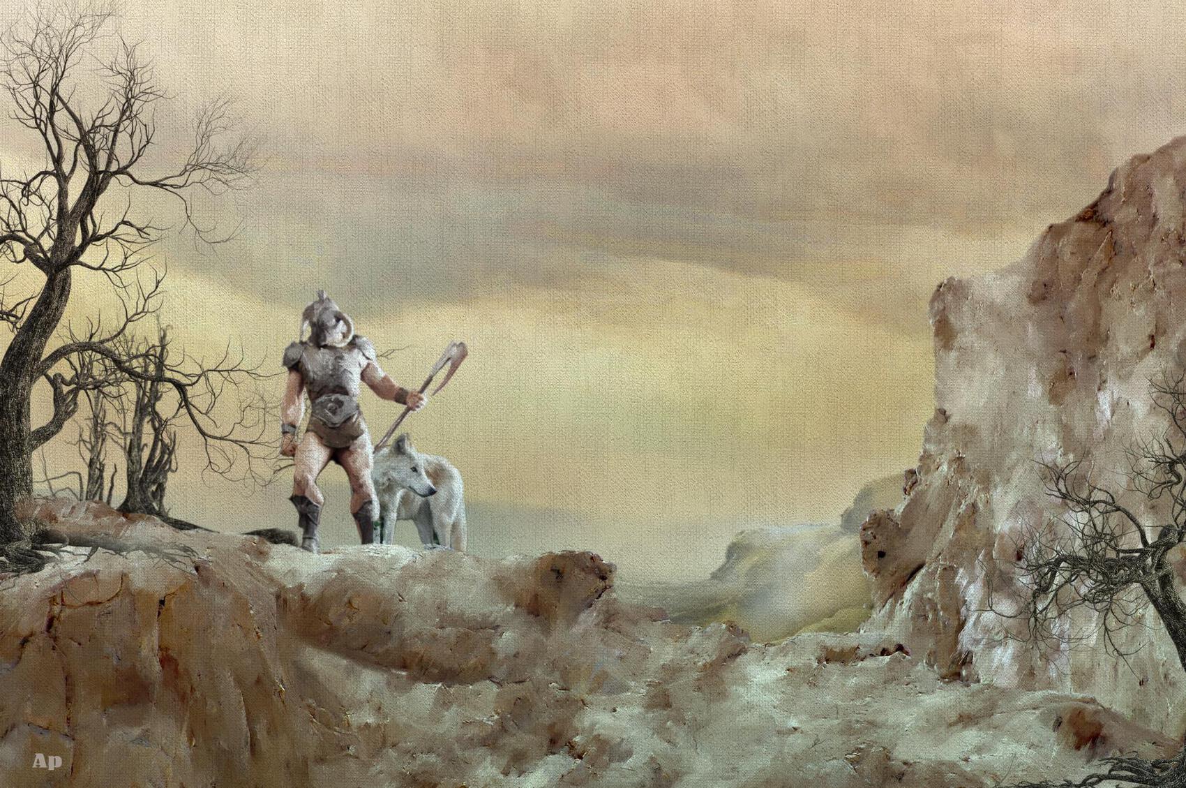 Peinture Le solitaire