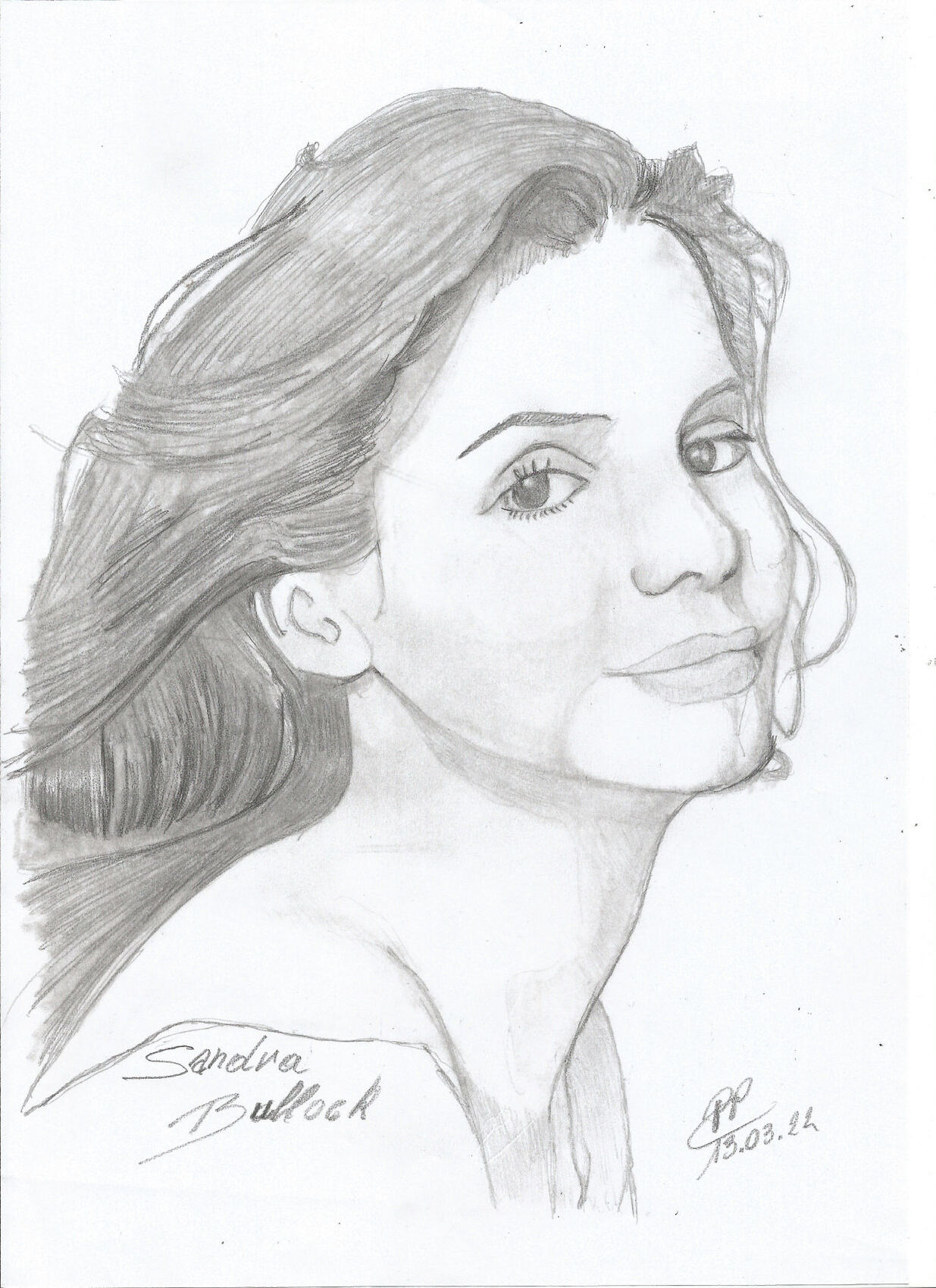 Dessin Sandra Bullock