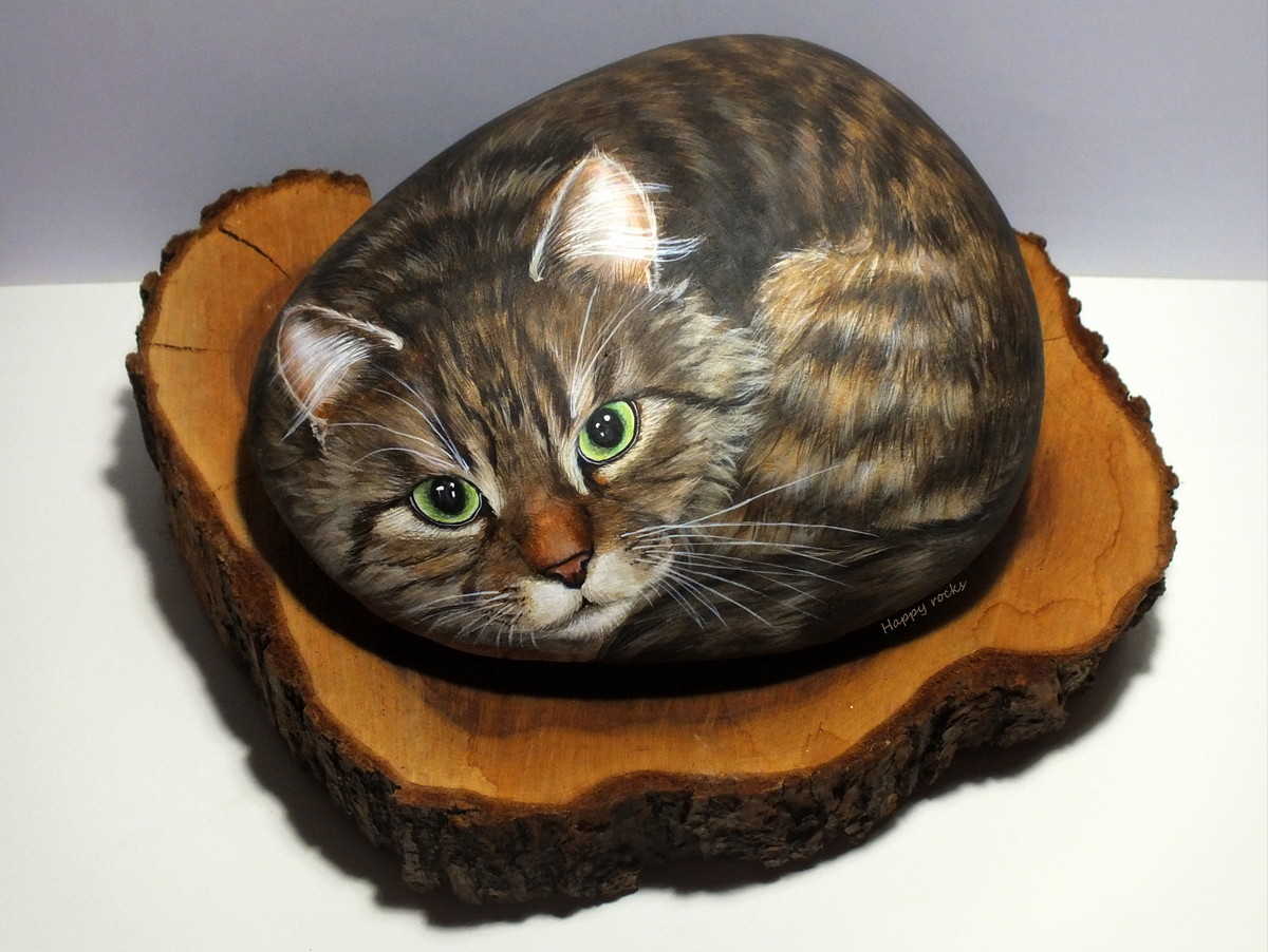 Peinture Happy rocks