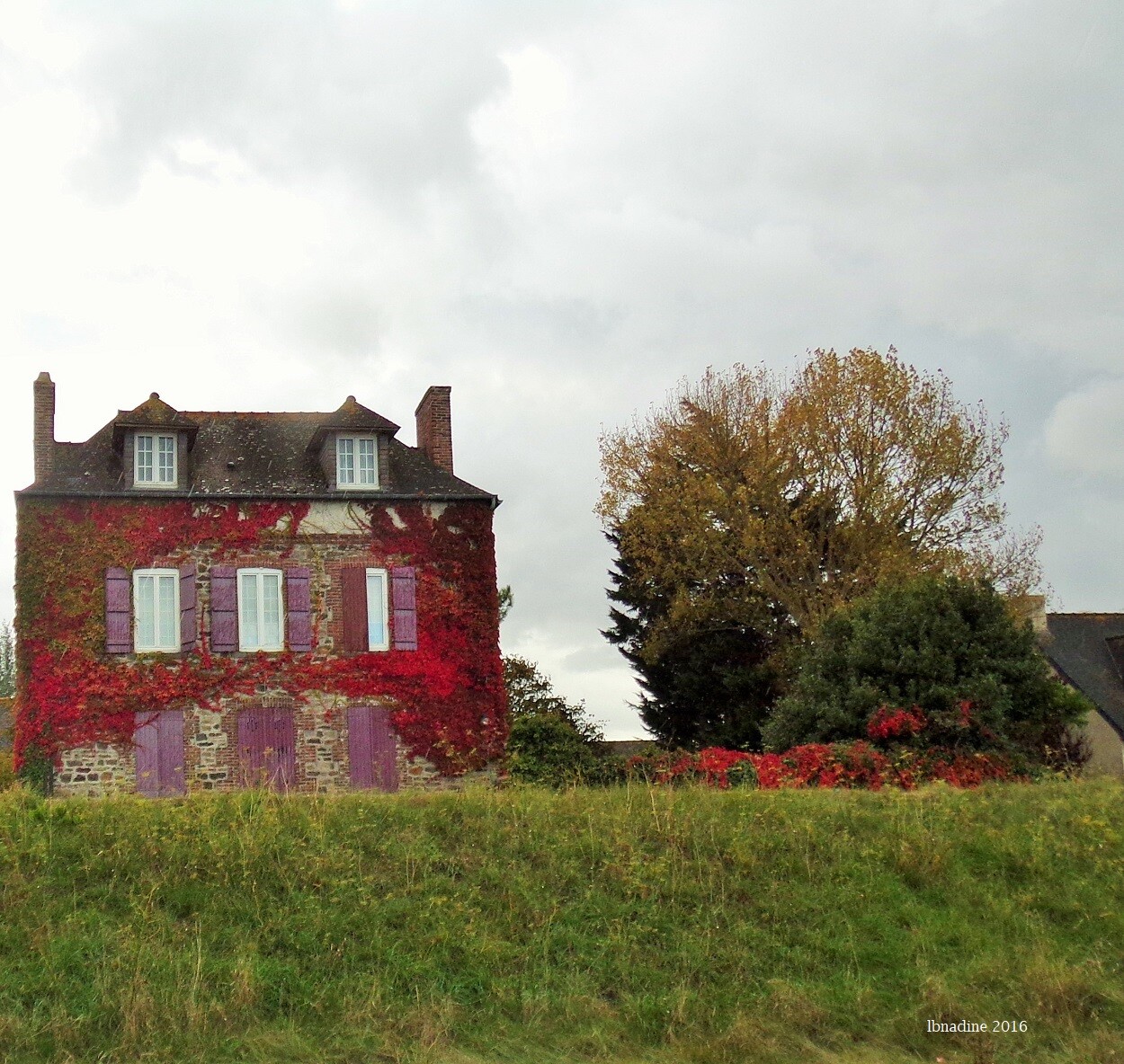 Photo c'est une maison rouge la la la :))
