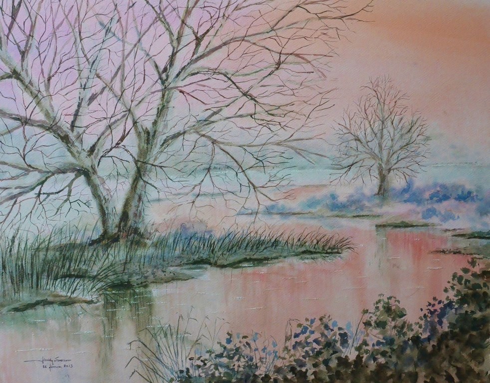 Peinture LA RIVIERE PAISIBLE