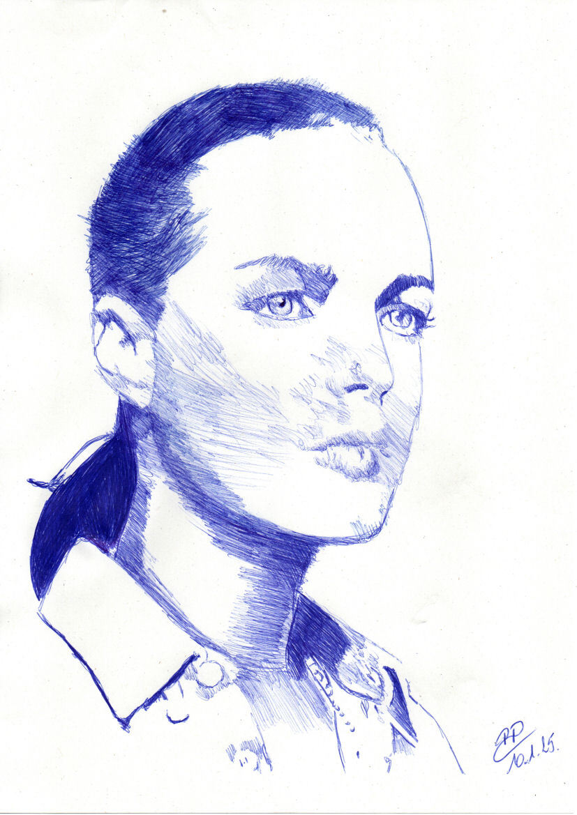 Dessin Romy Schneider