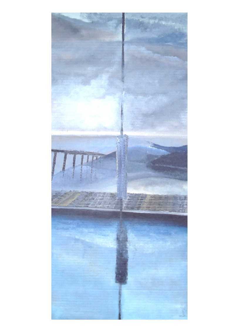 Peinture port du collet, quai d'embarquement flottant