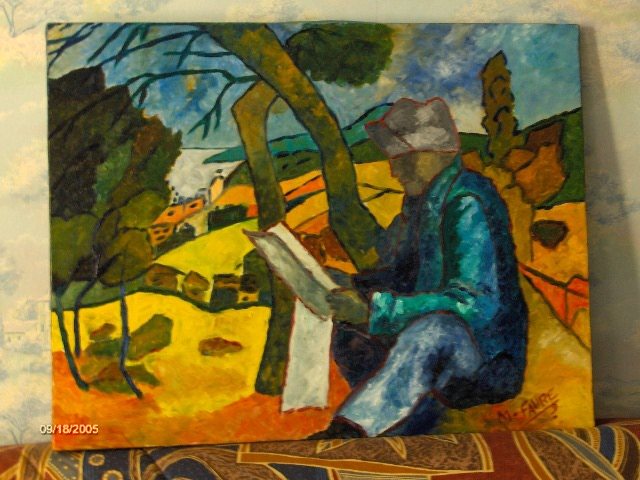 Peinture LA LECTURE