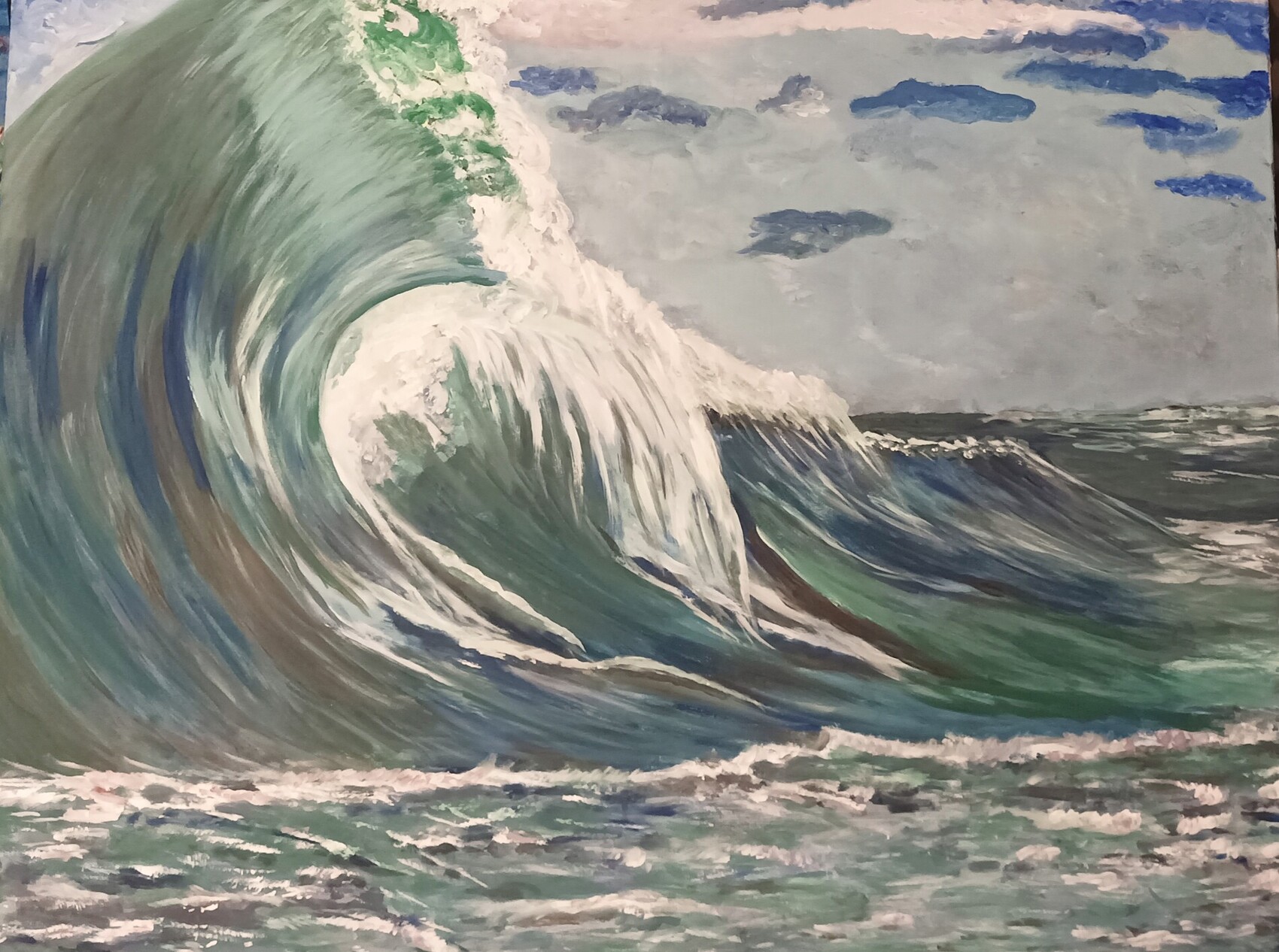 Peinture La vague geante