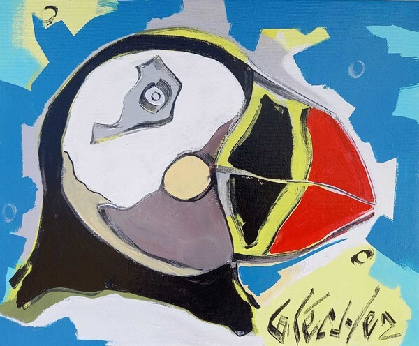 Peinture MACAREUX POC'HAN