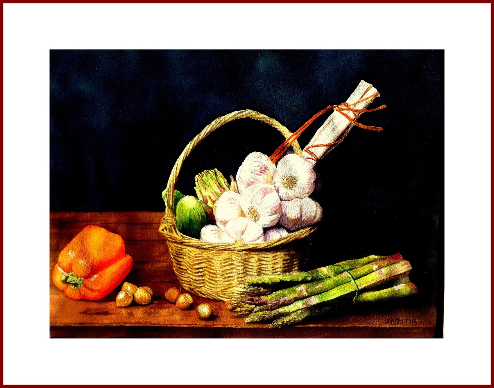 Peinture Les asperges