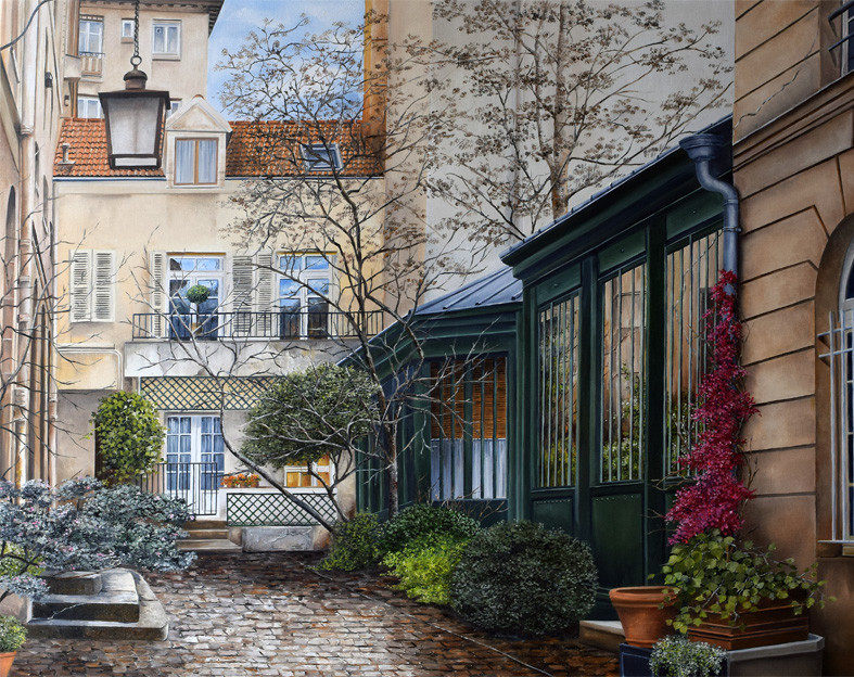 Peinture Le charme du Marais - Paris