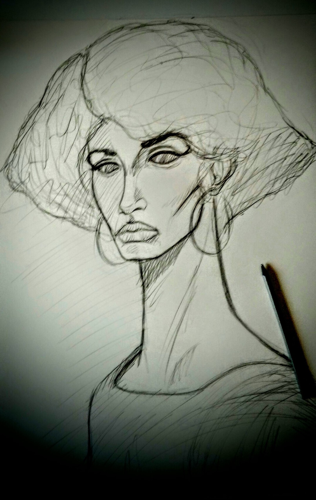 Dessin Esquisse pour prochain pastel A2