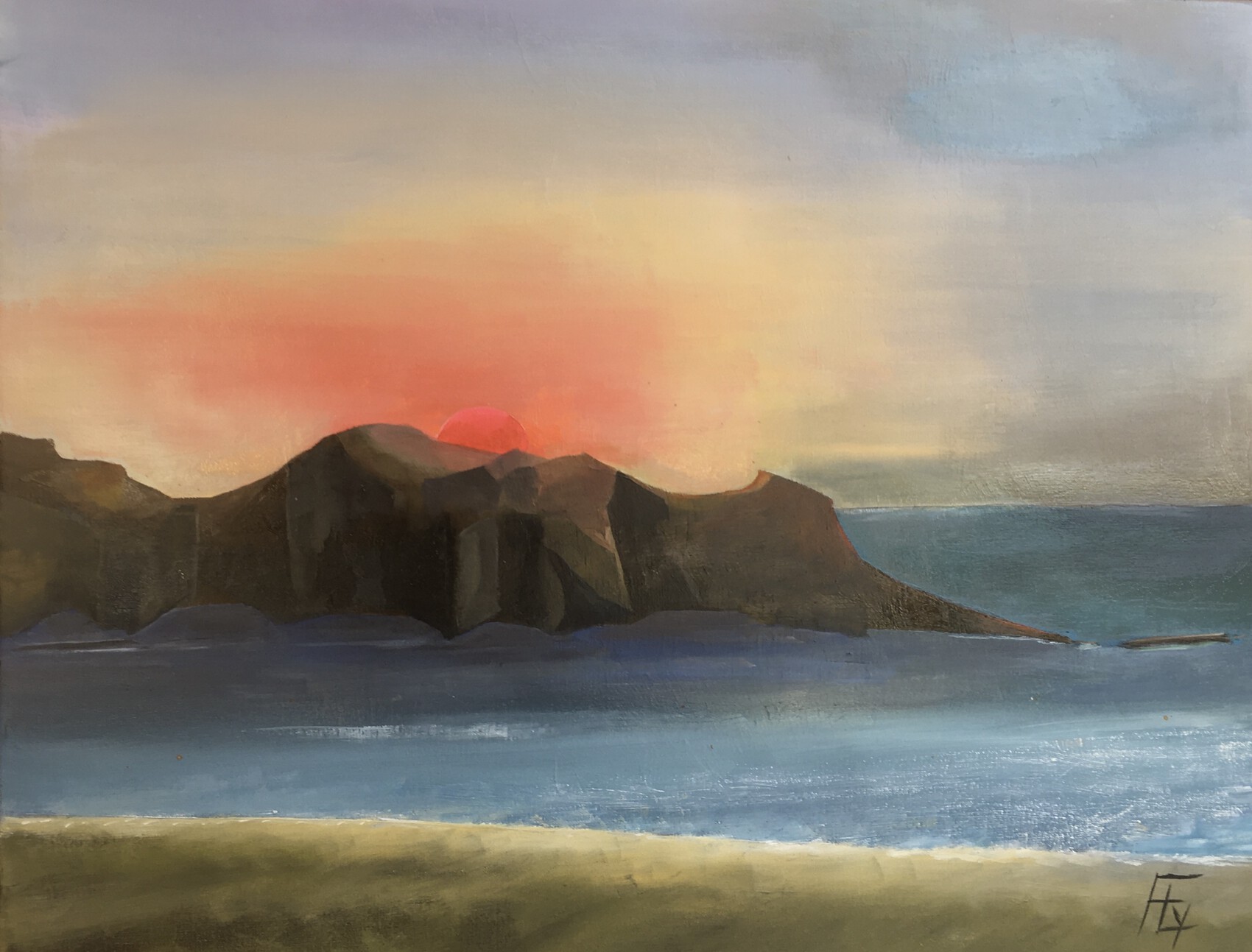 Peinture Coucher de soleil