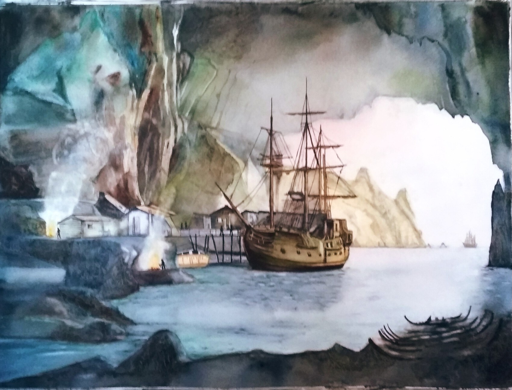 Peinture repère de pirates