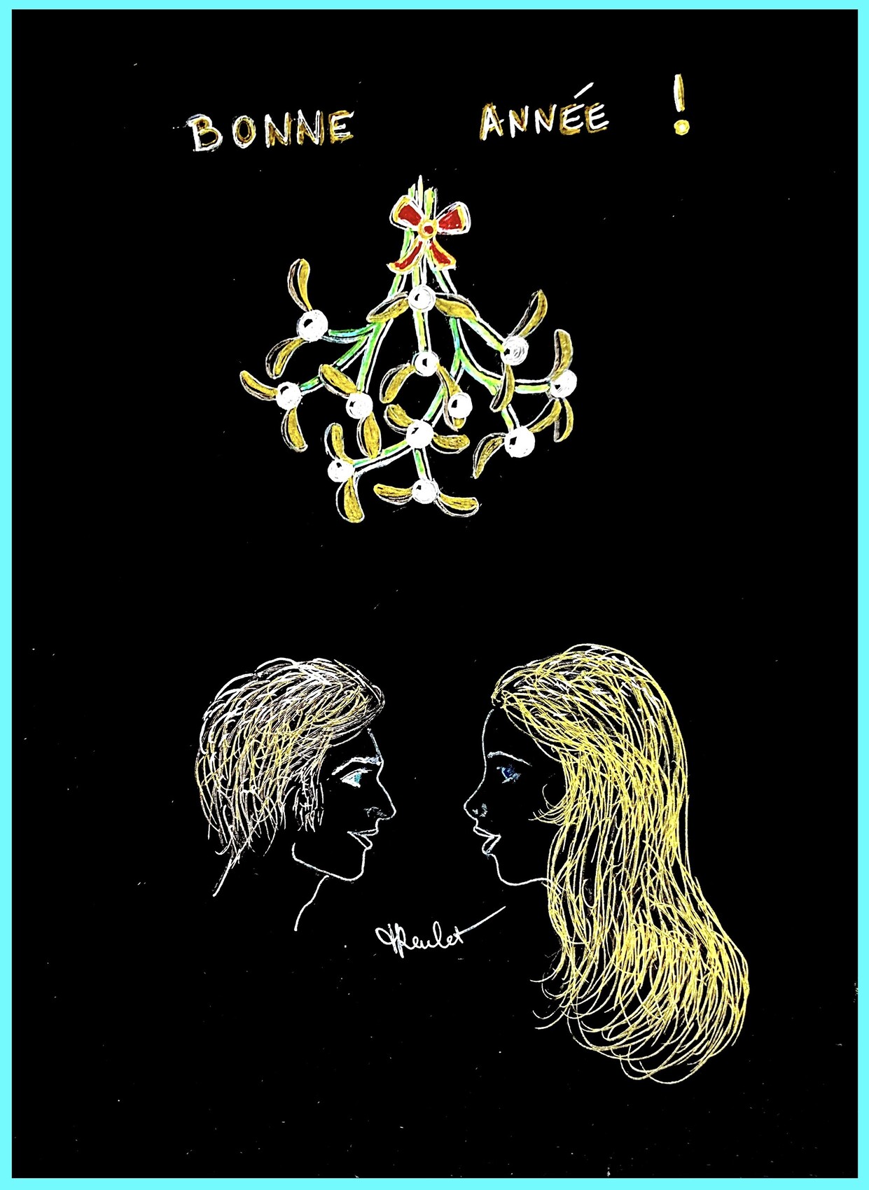 Peinture Bonne année 2025 ! / Happy New Year 2025 ! Feliz Año Nuevo