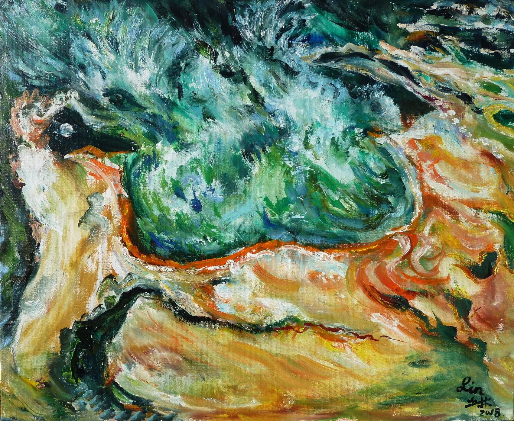 Peinture Du ying et du Yang