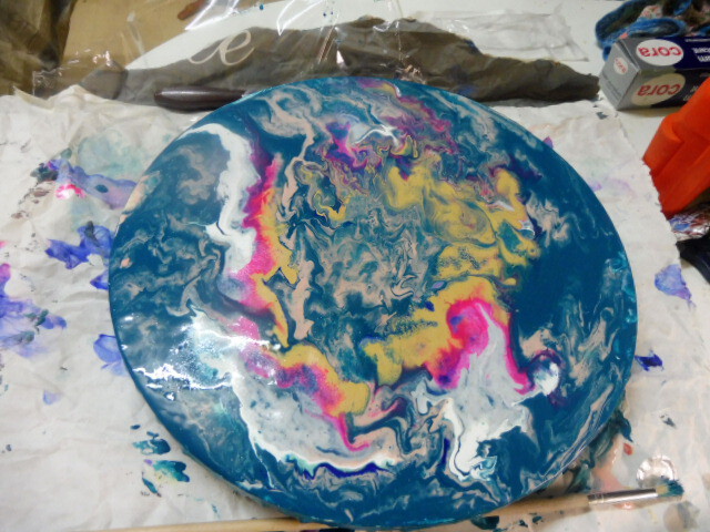 Peinture pouring