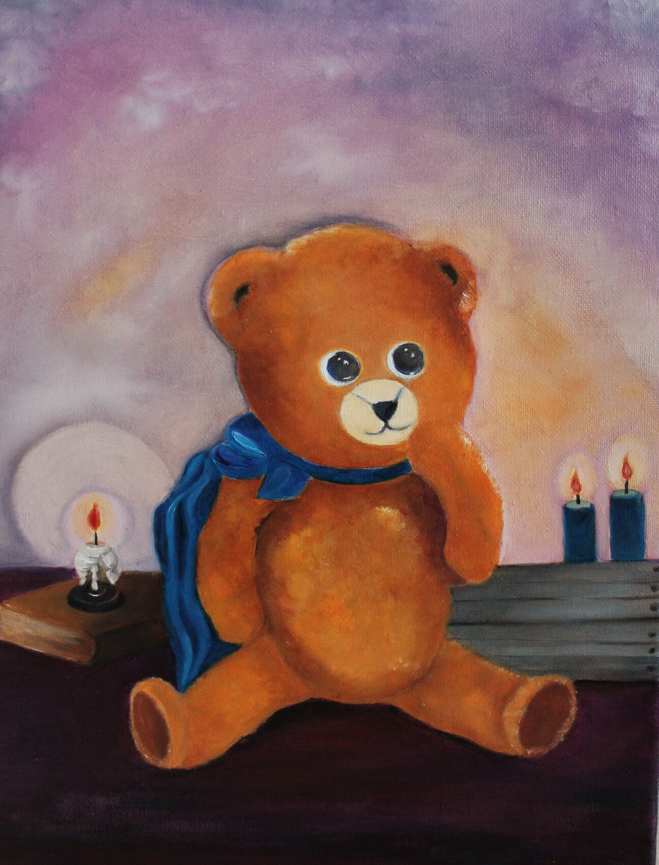 Peinture Ourson calin