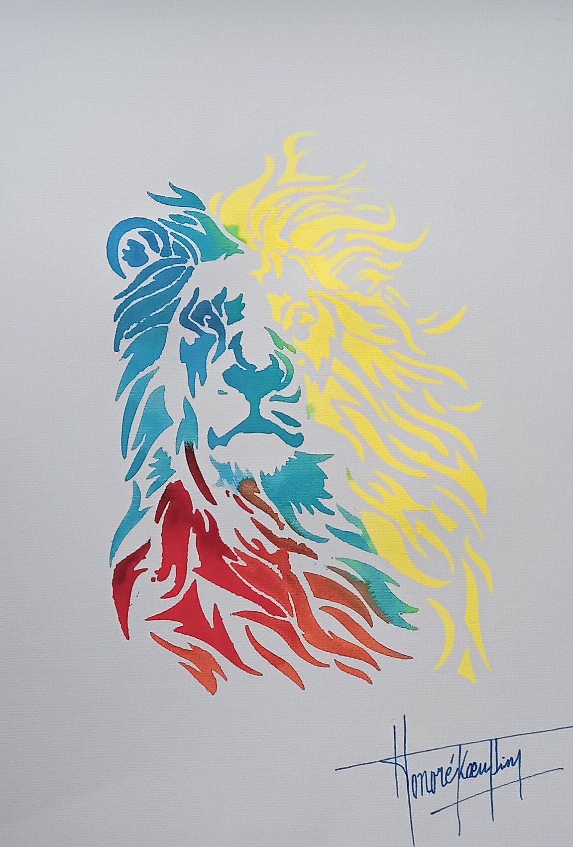 Dessin Tête de lion II