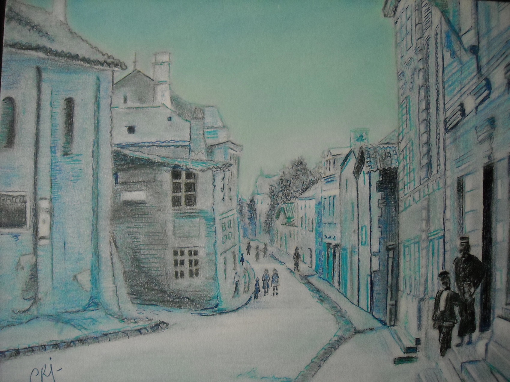 Dessin Rue principale