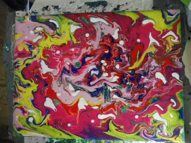 Peinture pouring