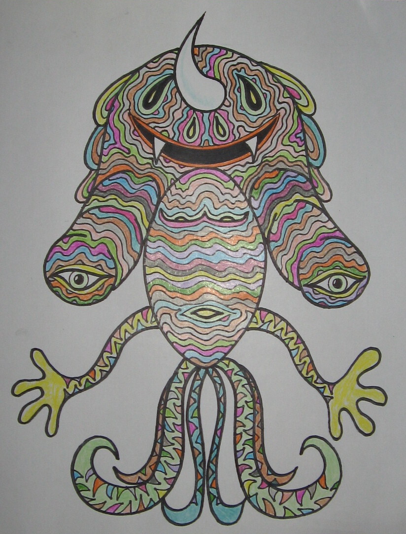 Dessin Créature bizarre 8