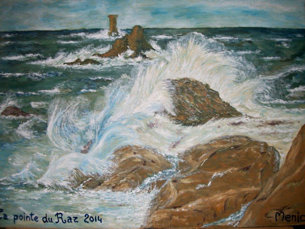 Peinture la pointe du raz 2014 67x49