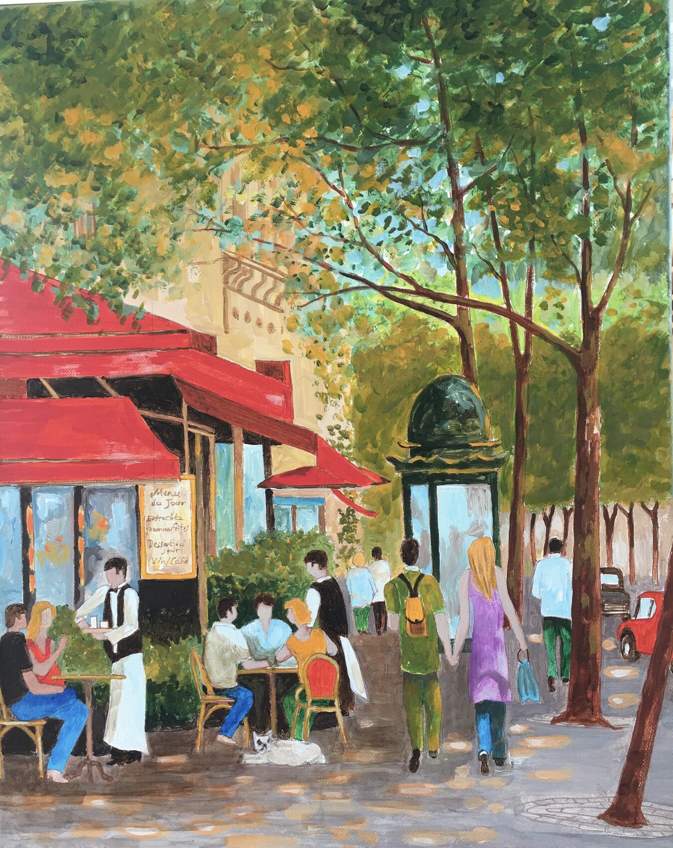 Peinture Bistro parisien