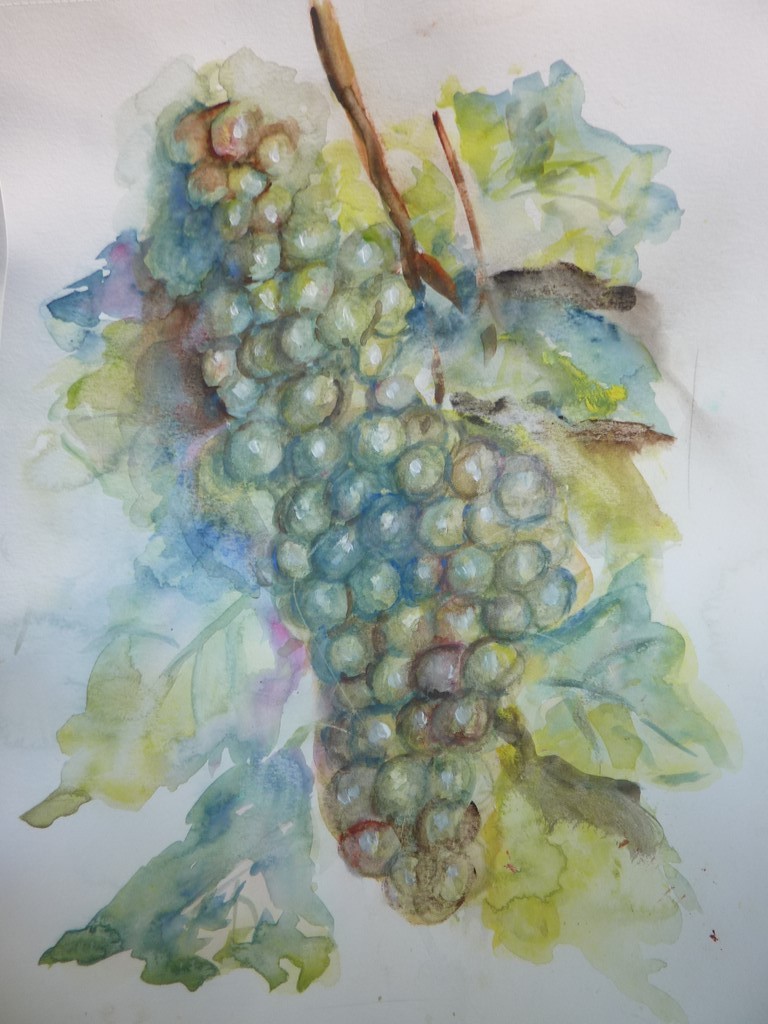 Peinture grappe de raisin