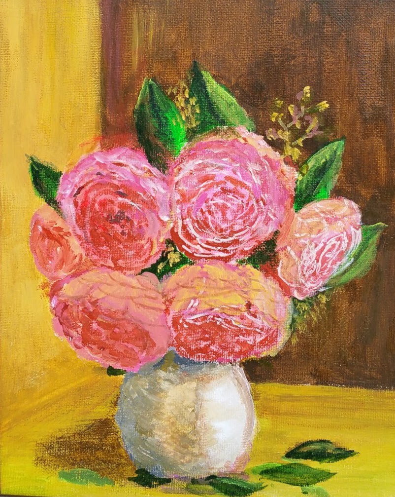Peinture roses