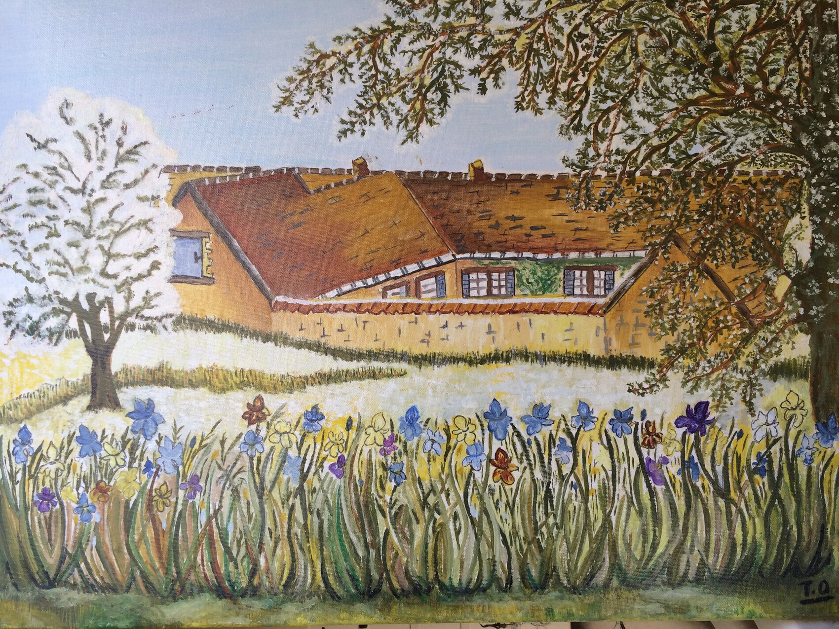 Peinture Mas provençal