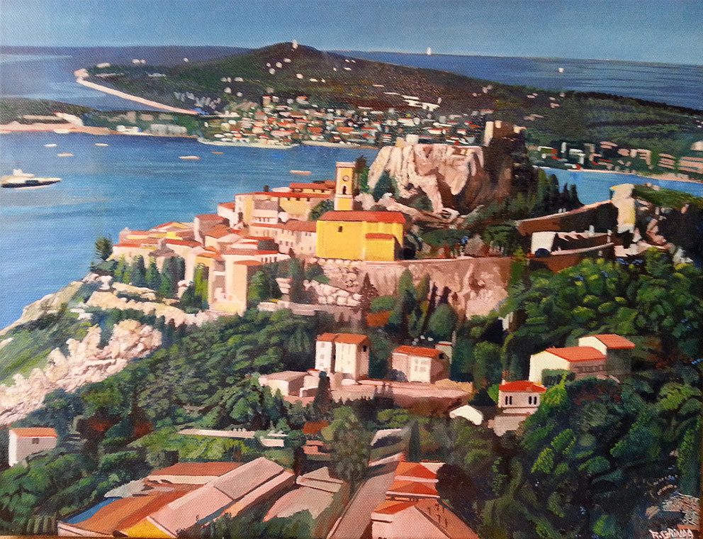 Peinture eze village